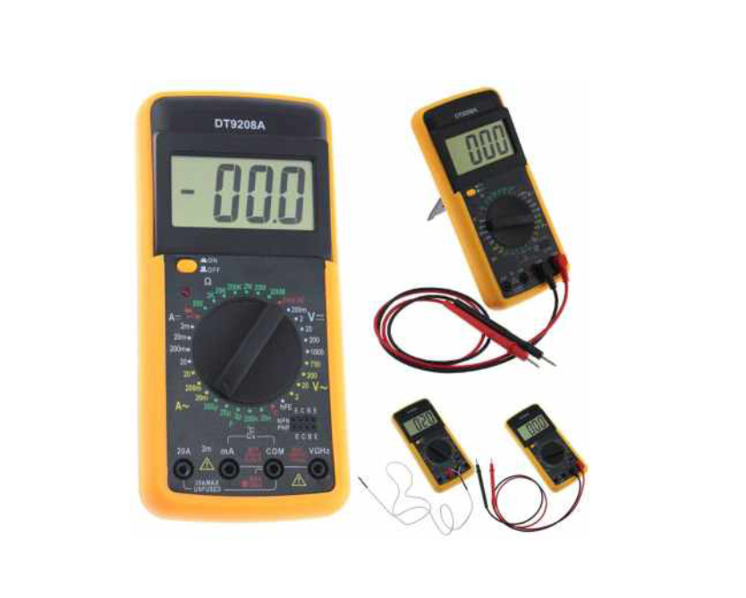 '- Multimetru digital cu sonda de temperatura, DT9208A – Bilioner.ro